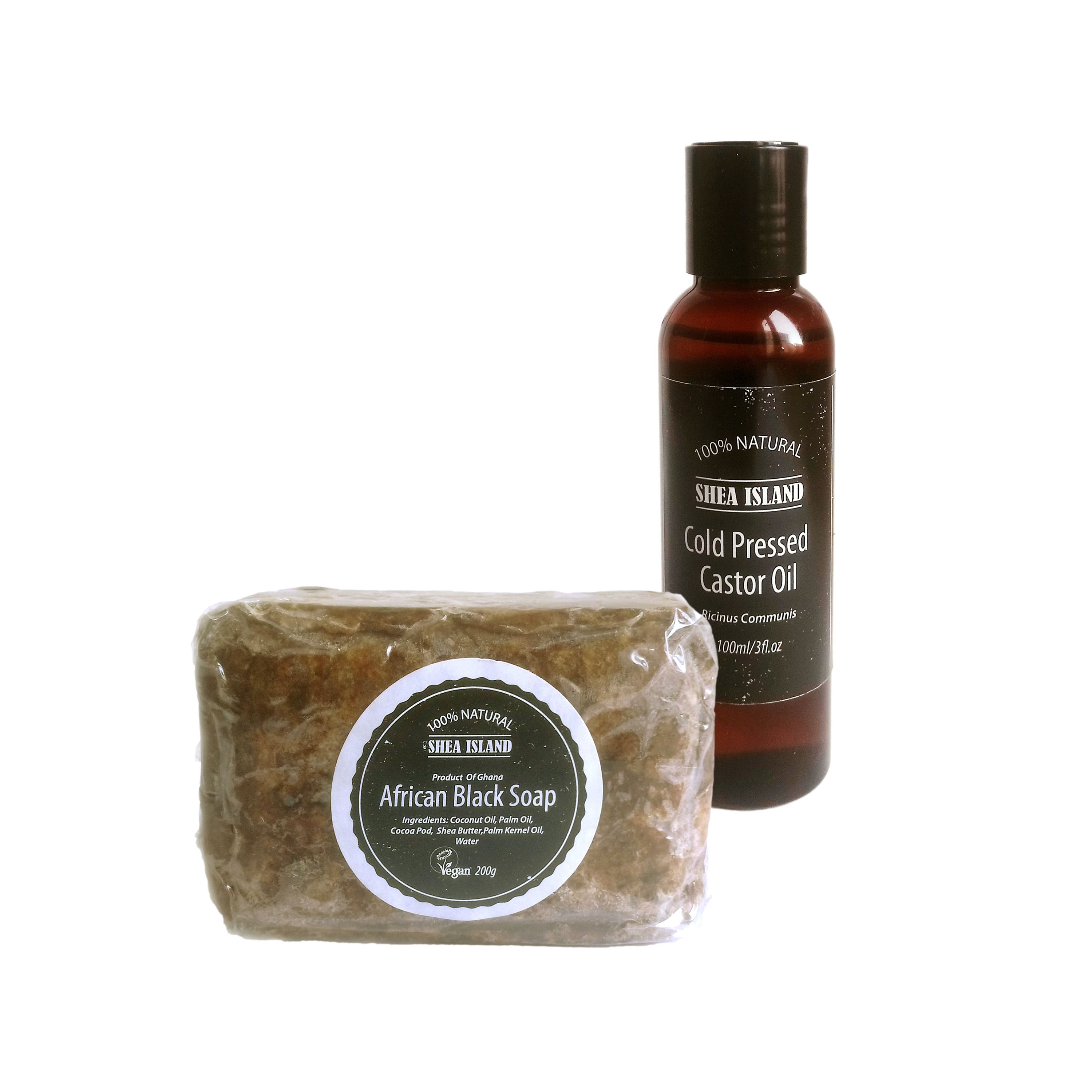 Black Soap & Castor Oil Set - Shea Island